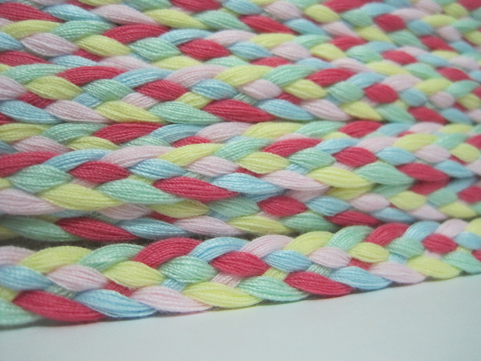 5 Yards Braided Trim, Multicolored Trim, Flat Braided Cord, Braided ...