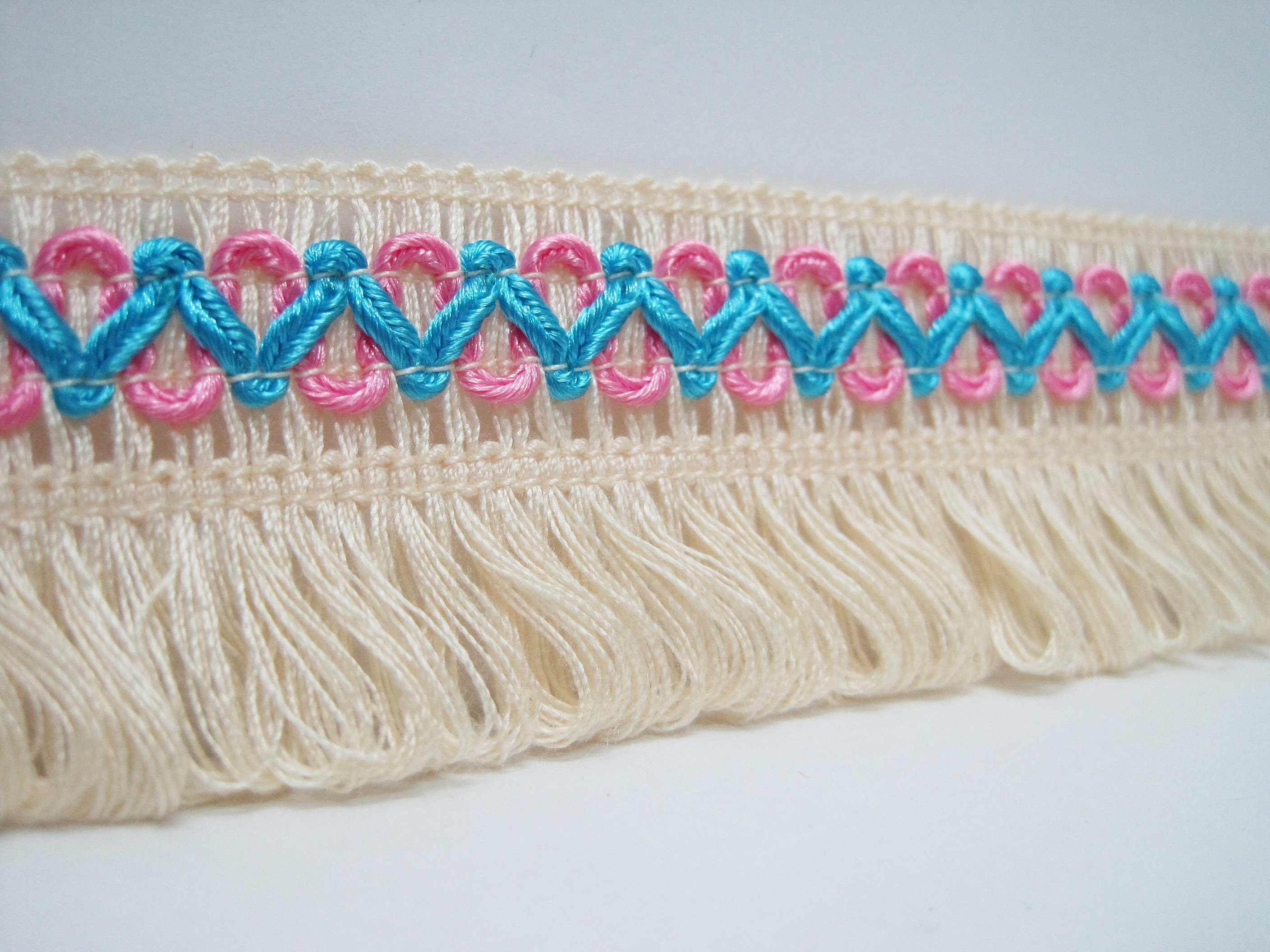 5 Yards Vanilla Tassel Loop Trim, Cream Trim, Tassel Trim, Wholesale ...