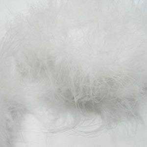 1 Yard 2.5" Feather Trim, White Feather Trim, Ostrich Feather Trim ...