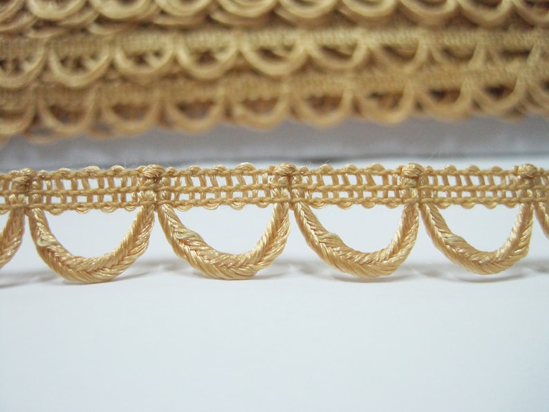 5 Yards Gold Loop Trim Loop Trim Braided Trim Button | Etsy