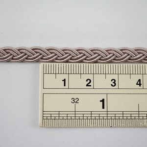 5 Yards 1/4 Brown Braided Cord White Cord Flat Braided - Etsy