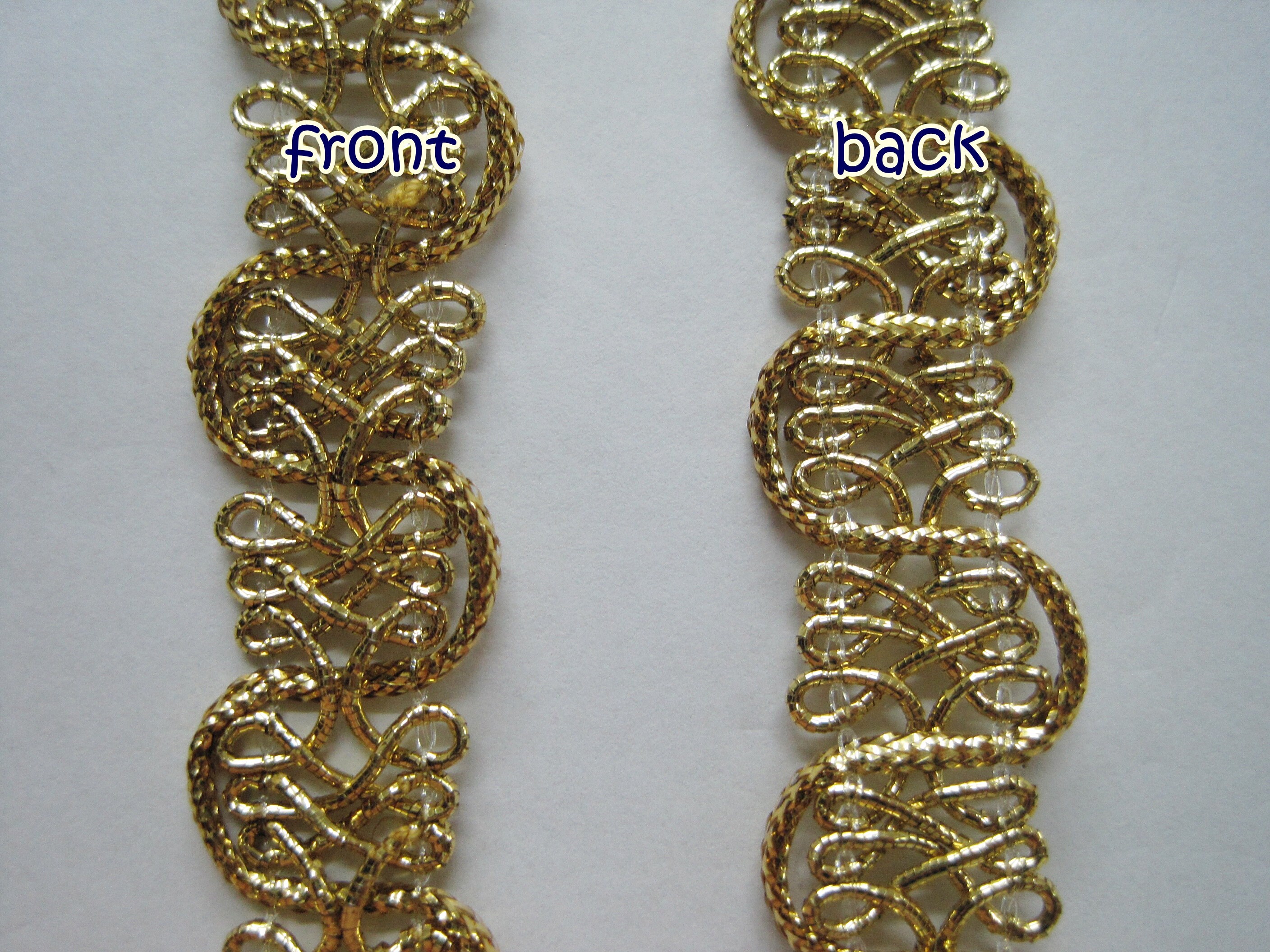 5 Yards 5/8 Light Gold Braided Trim Gimp Braid Braided | Etsy