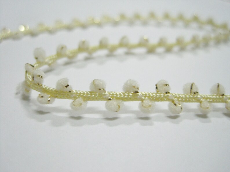 5 Yards 1/4" Light Yellow 2-side Tiny Pom Pom Trim - Etsy