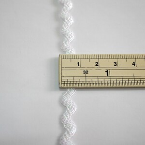 5 Yards 3/8" White Sparkly Rick Rack Trim, Glitter Trim, Ric Rac Trim ...