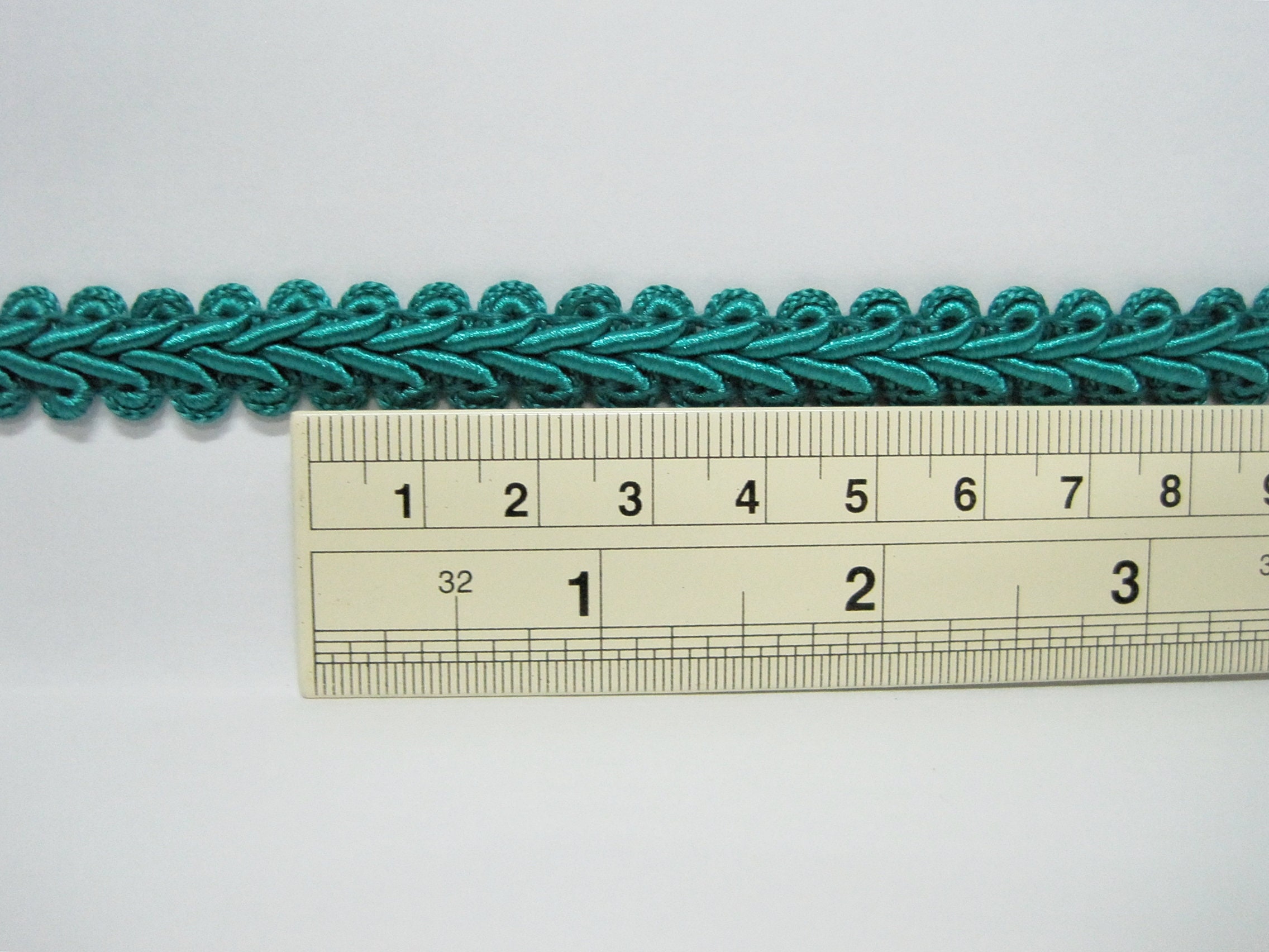 5 Yards 1/2 Gimp Braided Trim Teal Gimp Braid Braided | Etsy UK