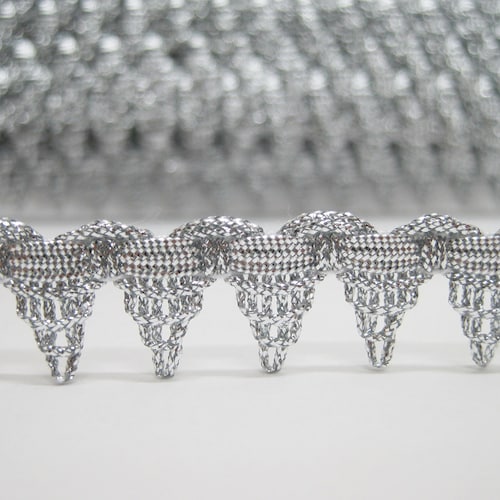 5 Yards 5/8 Silver Metallic Braided Trim Gimp Braid | Etsy