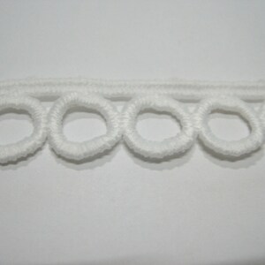 5 Yards Round Loop Lace White Trim Ivory Lace Trim Cotton - Etsy