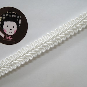 5 Yards 9/16" Off-white Gimp Braided Trim, Gimp Braid, Braided Cord ...