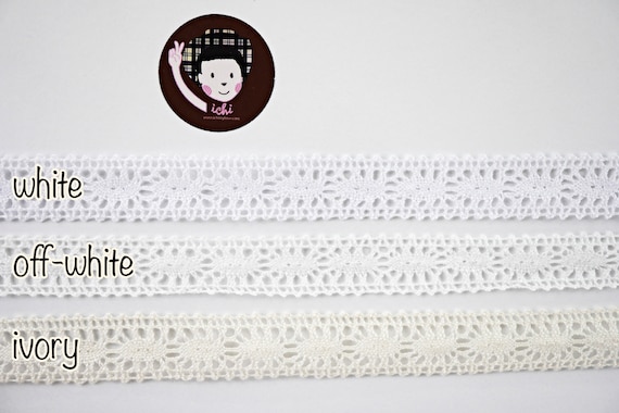 5 Yards 1 White Crochet Lace Trims Lace Trim Crochet - Etsy