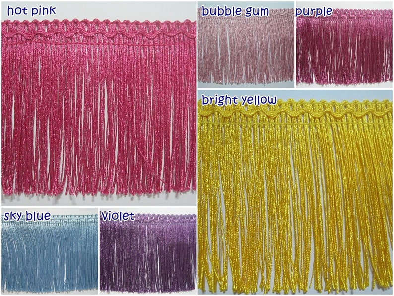 1 Yard 3 Bright Yellow Chainette Fringe Yellow Trim - Etsy