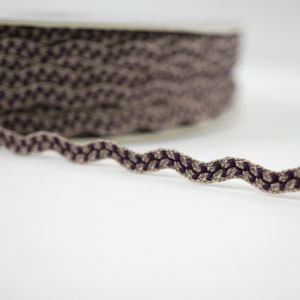 5 Yards Purple Embroidered Rick Rack, Tiny Rick Rack, Vine Stitch Rick ...