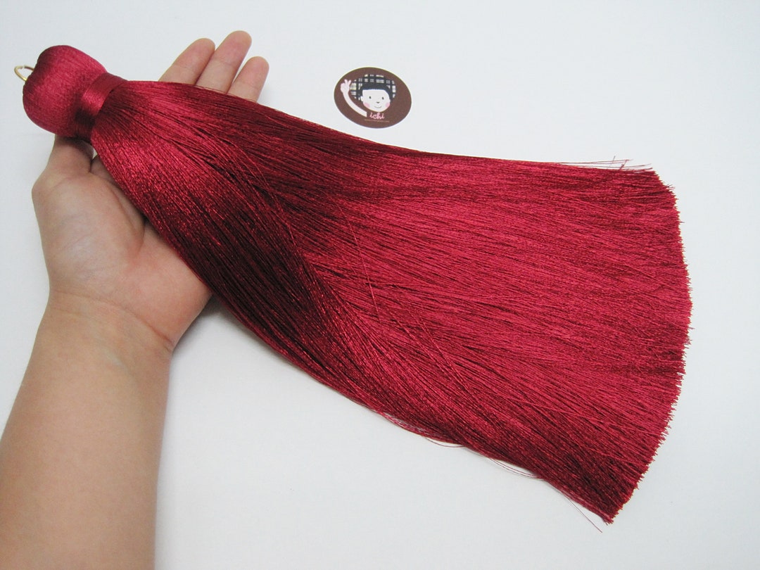 1 Pc Ruby Jumbo Tassel, Big Tassel, Wholesale Tassels, Jumbo Silk ...