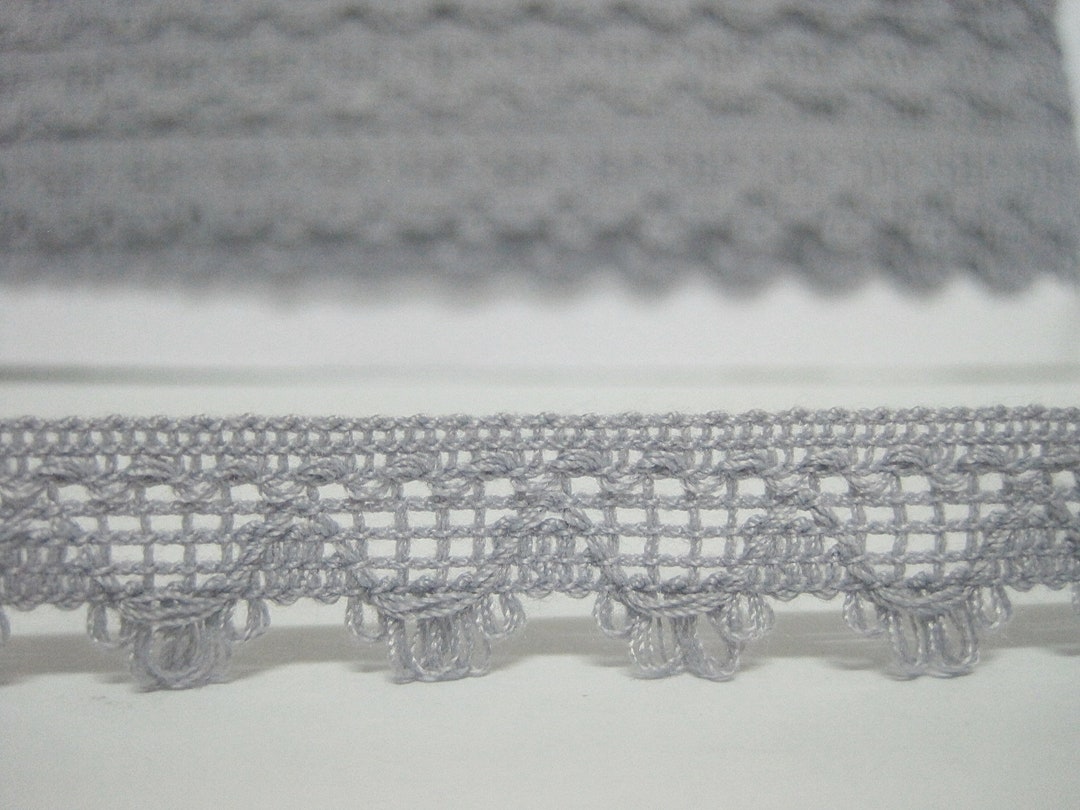 5 Yards 5/8" Silver Lace Trim, Lace Trim, Lace Trim Ribbon, Wholesale ...