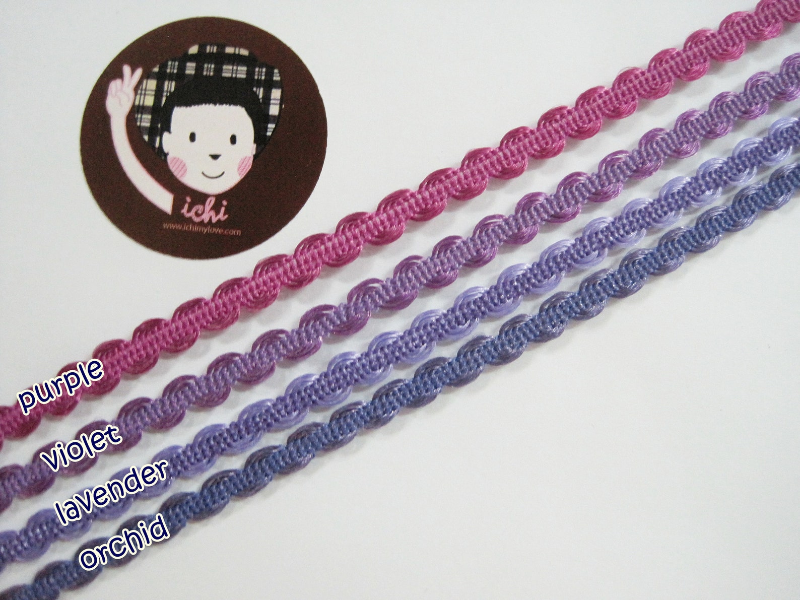 5 yards 1/4 Purple Shiny Braid Braided Trim Braid Lace | Etsy