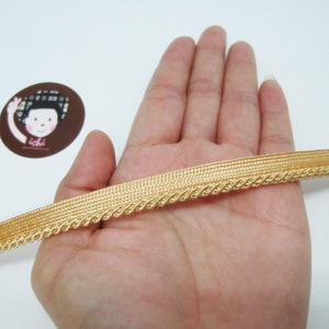 5 Yards Harvest Gold Lip Cord Piping, Edge Piping, Decorative Edging ...