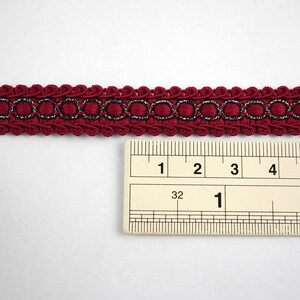 5 Yards Ruby Gimp Braided Trim, Gimp Braid, Braided Cord, Braided Gimp ...