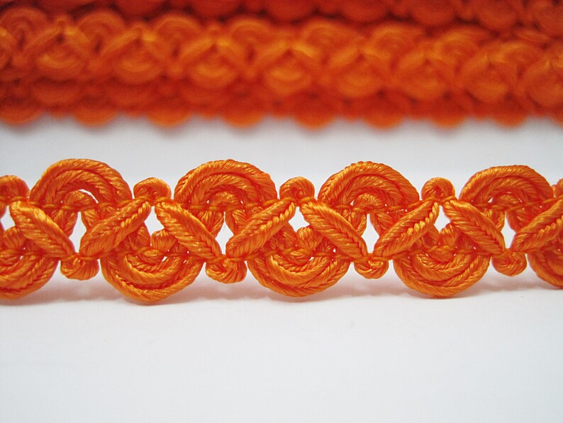 5 Yards Orange Braid Braided Trim Loop Trim Braided | Etsy