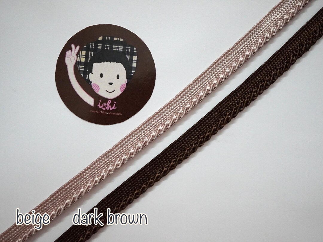 5 Yards Brown Lip Cord Piping, Edge Piping, Decorative Edging, Lip Cord ...