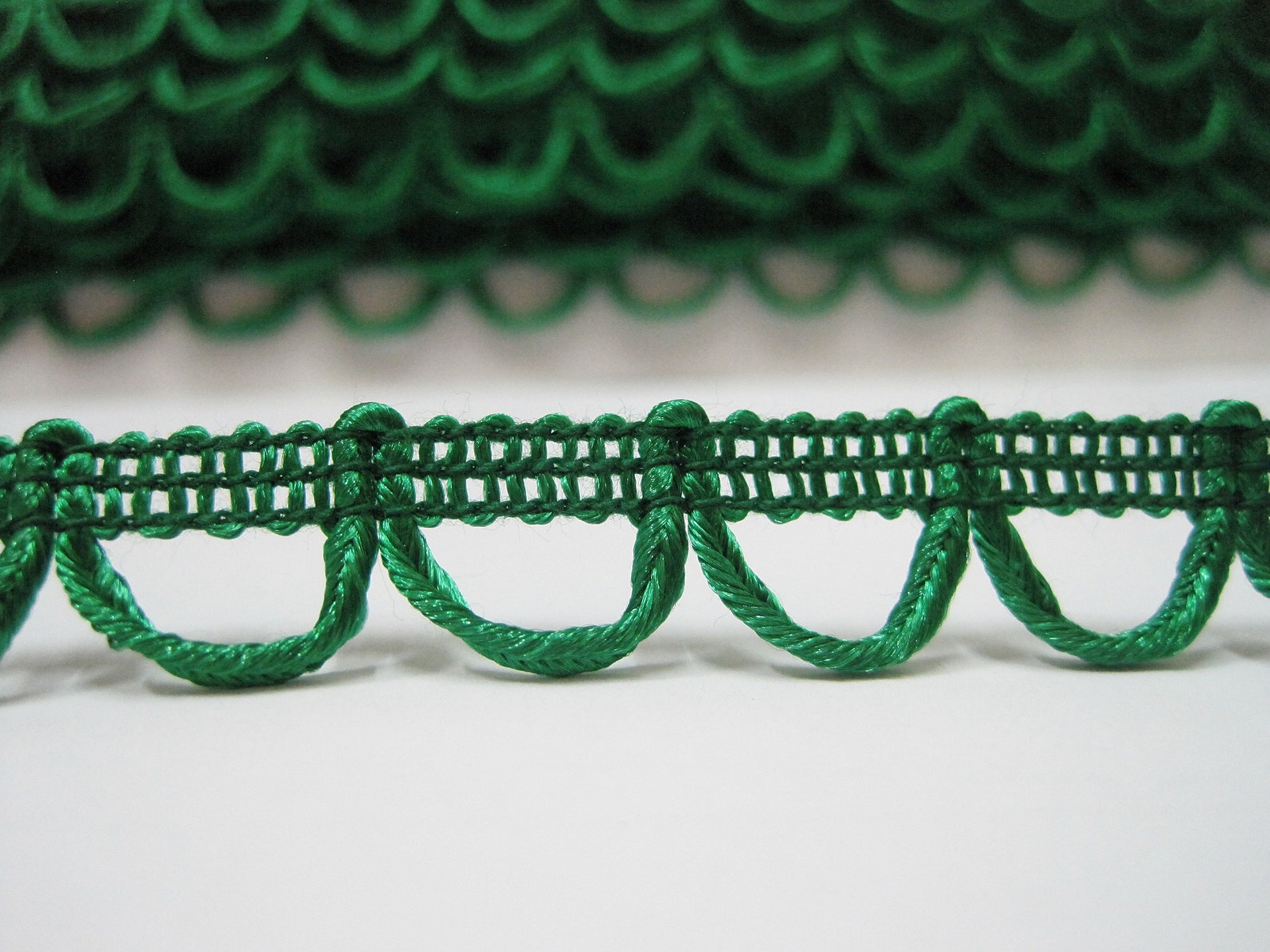 5 Yards Green Loop Trim, Loop Trim, Braided Trim, Button Looping Trim ...
