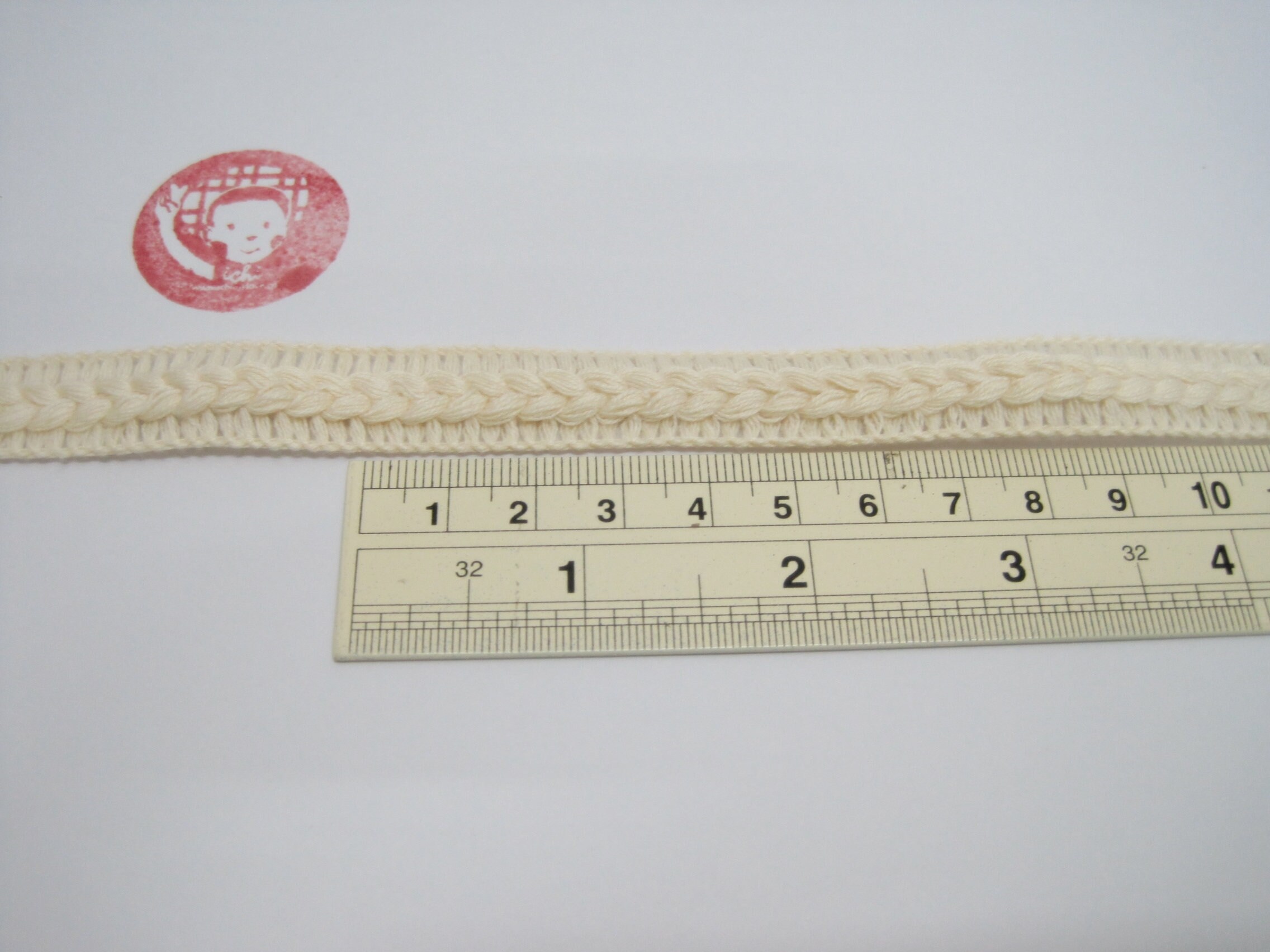 5 Yards 100% Cotton Braided Trim, Cotton Trims, Unbleached Cotton Trim ...