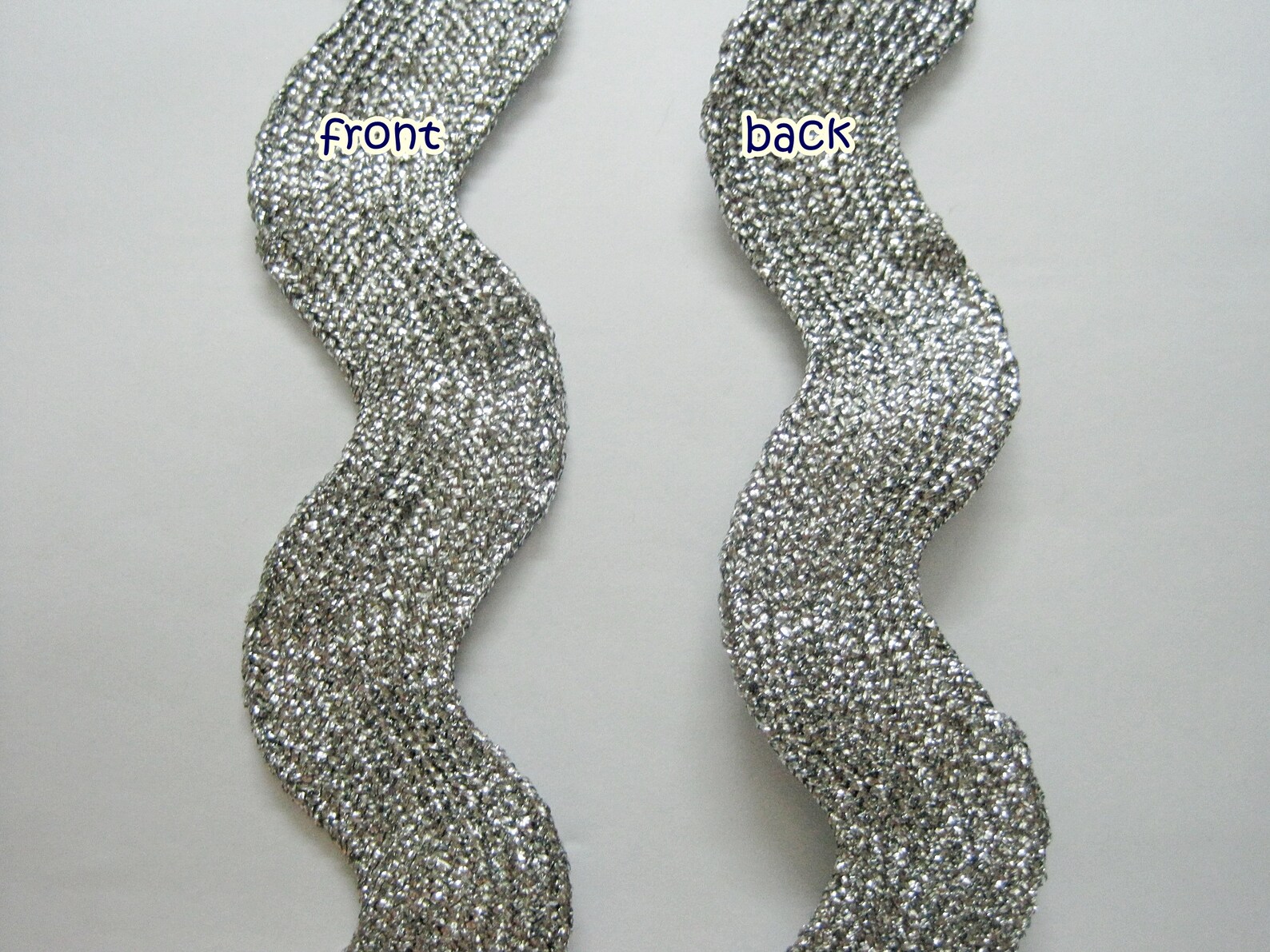 5 Yards Silver Jumbo Metallic Rick Rack Trim Metallic Rick - Etsy