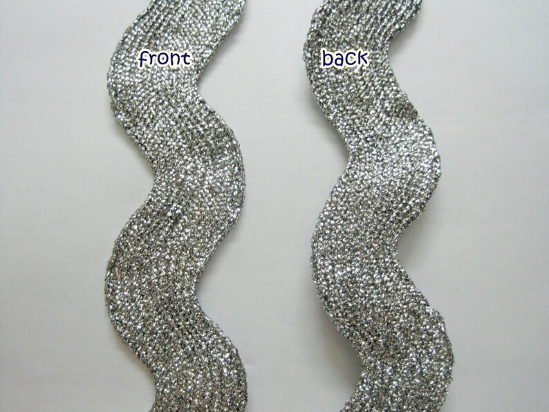 5 Yards Silver Jumbo Metallic Rick Rack Trim Metallic Rick - Etsy