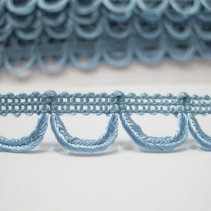 5 Yards Blue Loop Trim, Loop Trim, Braided Trim, Button Looping Trim ...