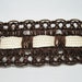 5 Yards Dark Brown Lace Trim With Vanilla Ribbon Insert, Lace Trim ...