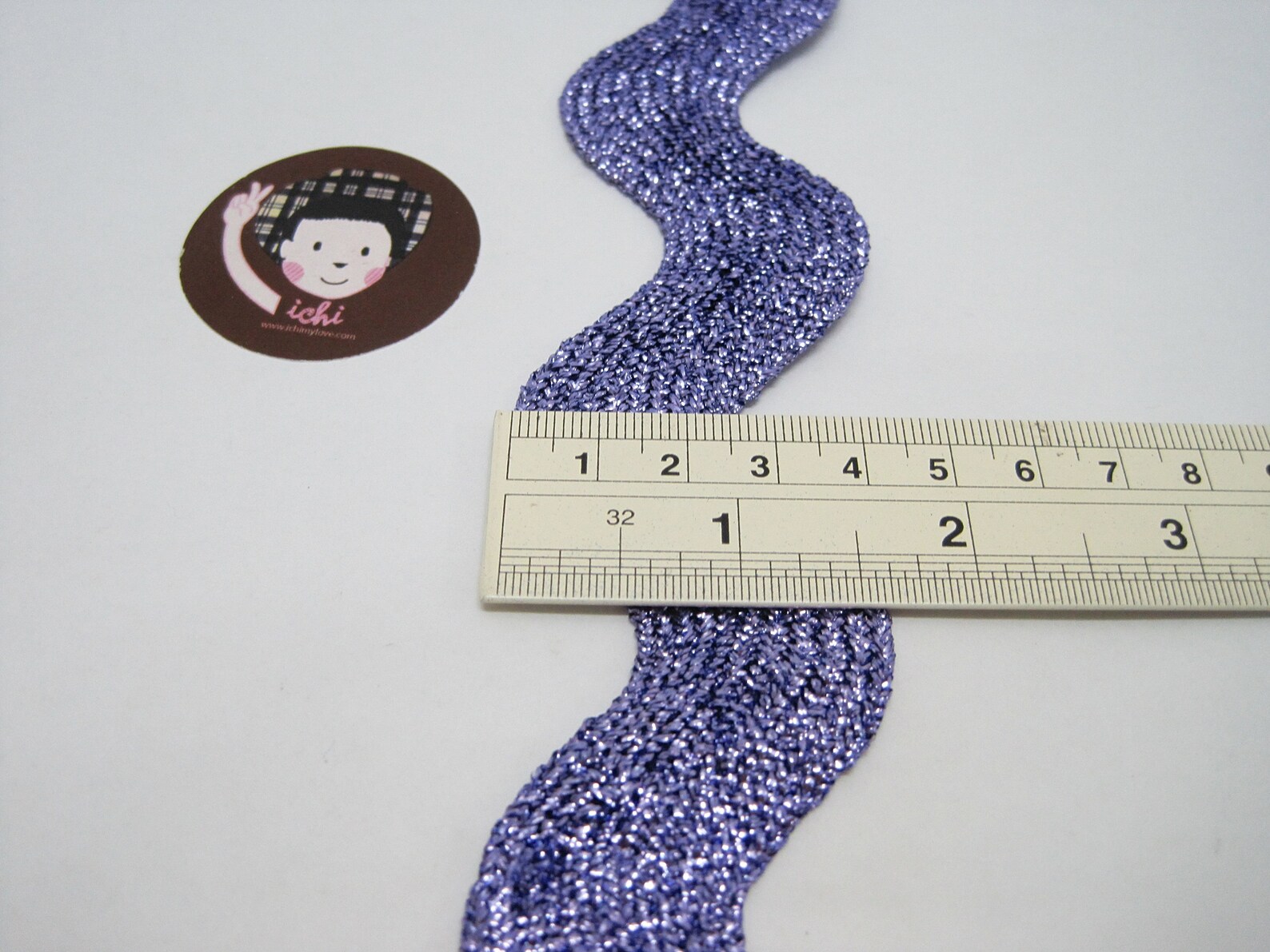 5 Yards Violet Jumbo Metallic Rick Rack Trim Metallic rick | Etsy