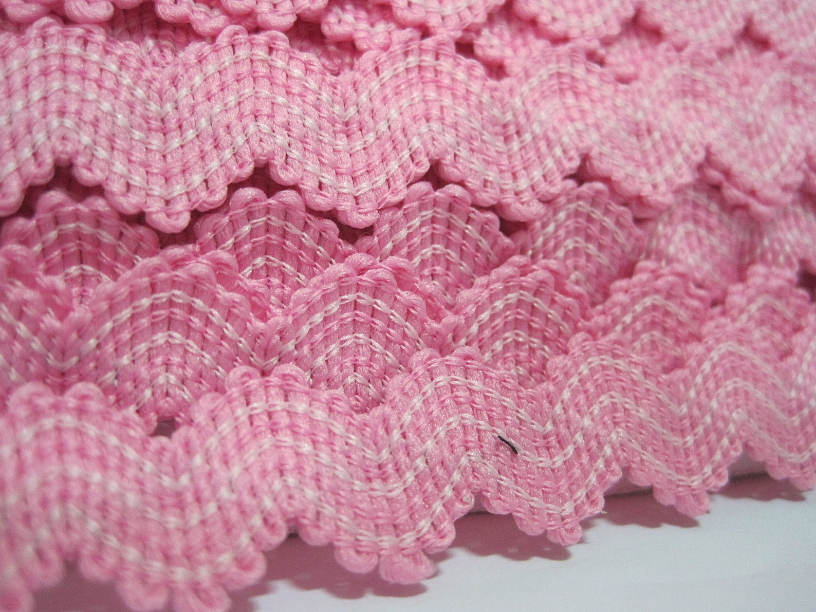 5 Yards Pink Elastic Rick Rack Trim Elastic Trim Ric Rac - Etsy