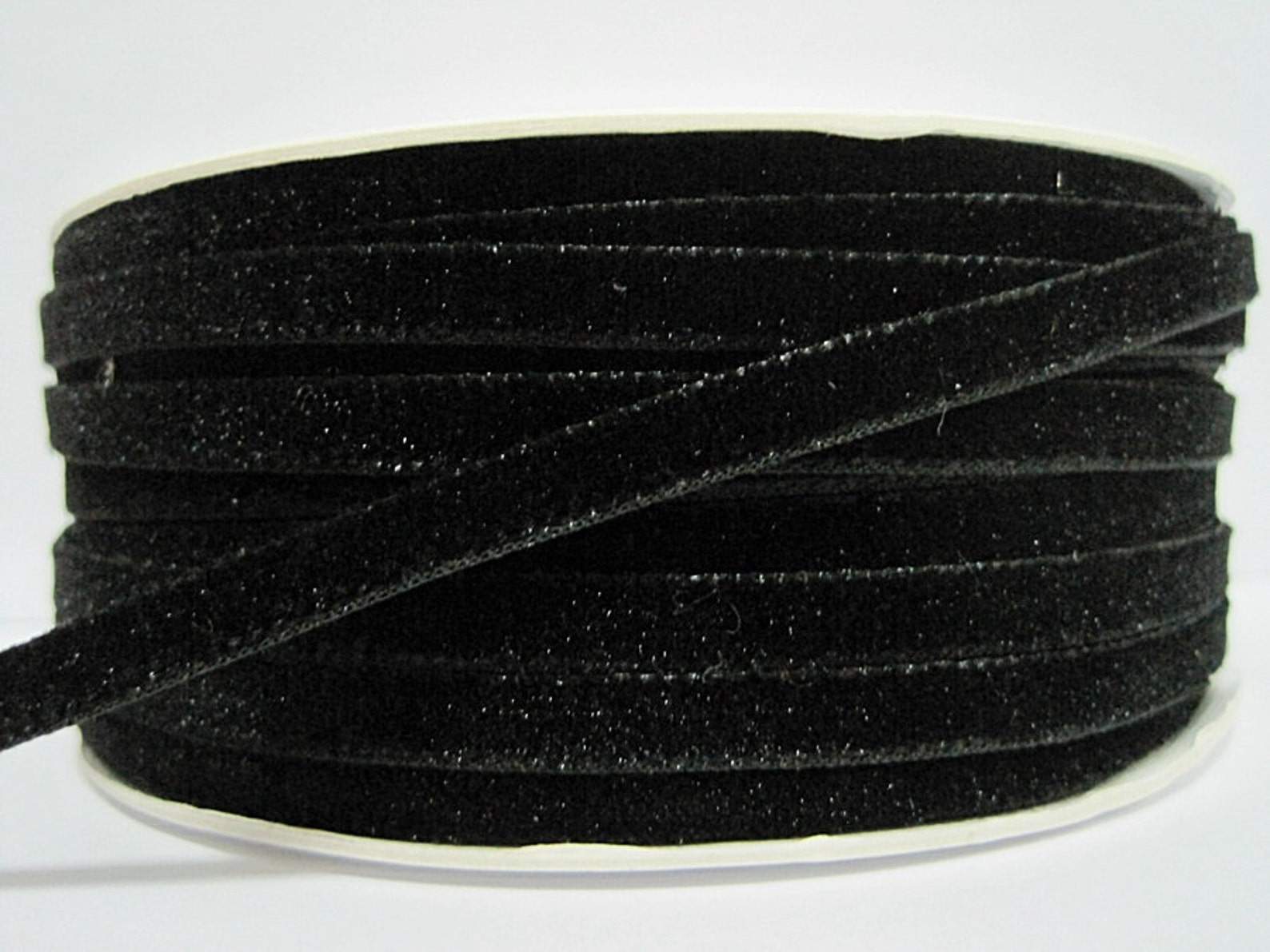 5 Yards 1/4 Black Velvet Ribbon Black Ribbon Ribbon | Etsy