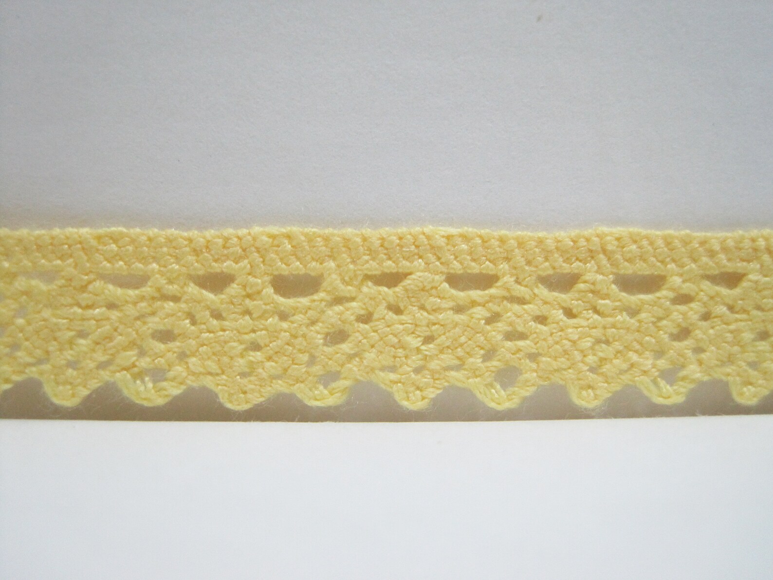 5 Yards 3/8" Yellow Crochet Lace Trim, Lace Trim, Crochet Lace Trim ...