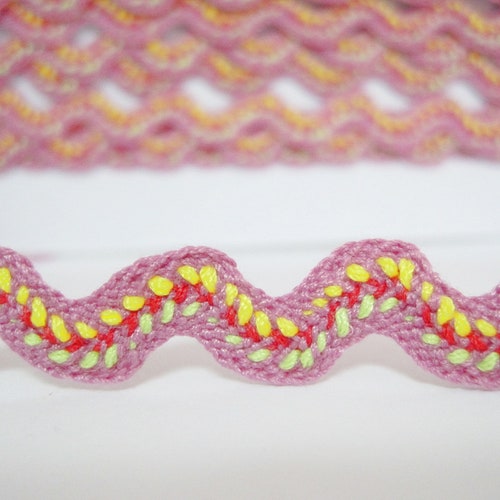 5 Yards Pink Polka Dot Rick Rack Trim Ric Rac Rick Rack - Etsy