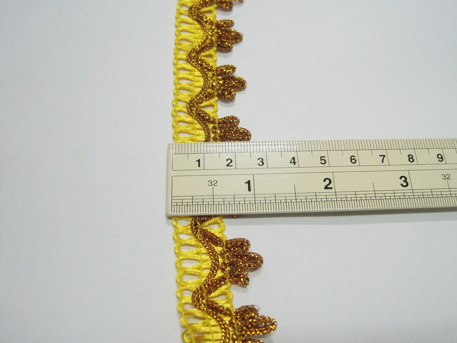 5 Yards 1 Lace Trim Bright Yellow-gold Lace Trim Wide - Etsy