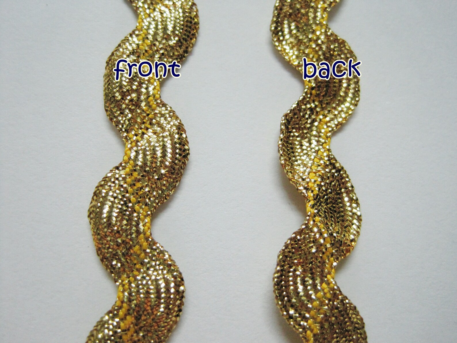 5 Yd 1/2 Light Gold Metallic Rick Rack Trim Gold Trim - Etsy