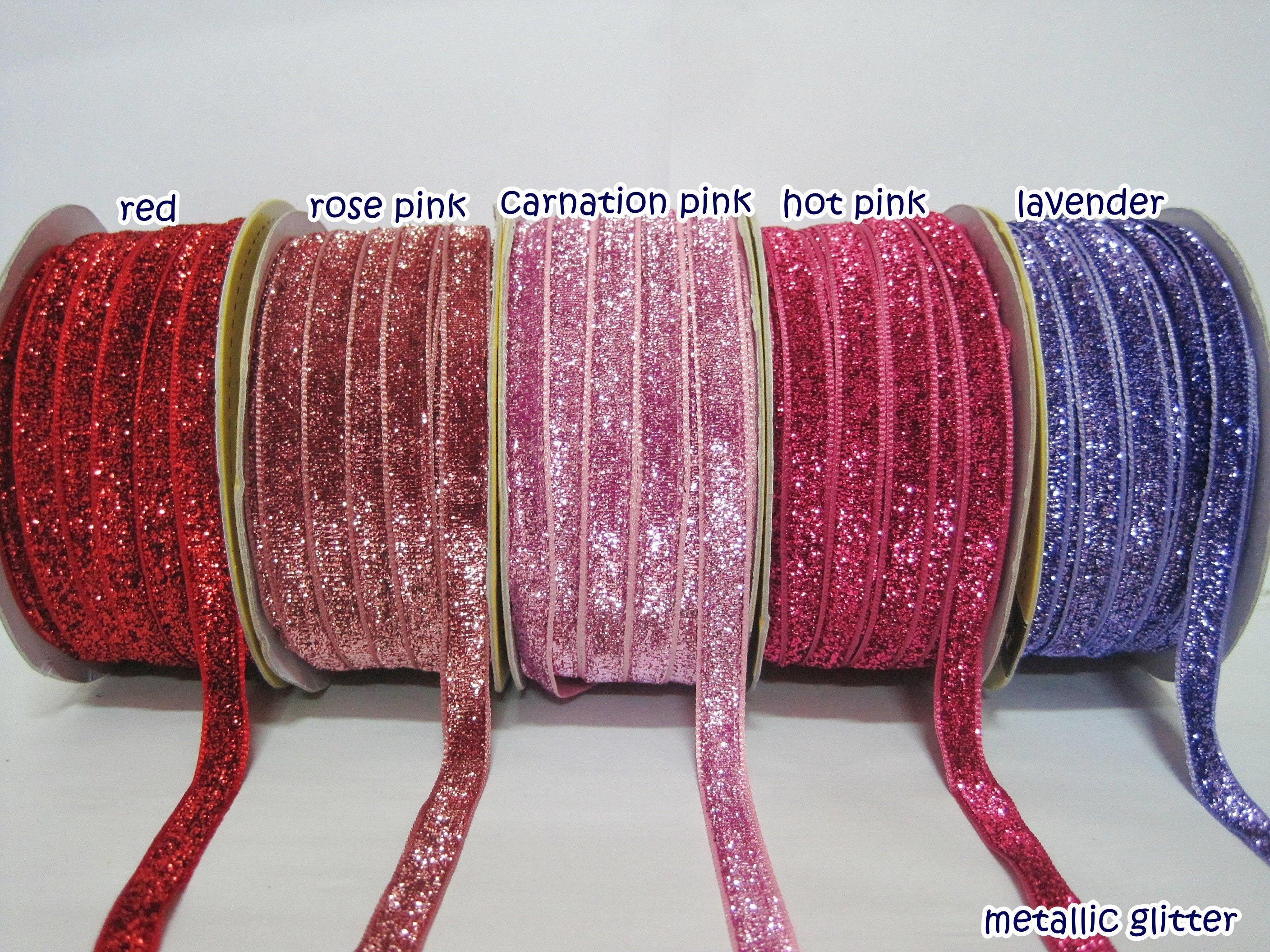 1 Roll (36 Yards) 3/8" Glitter Ribbon - Etsy