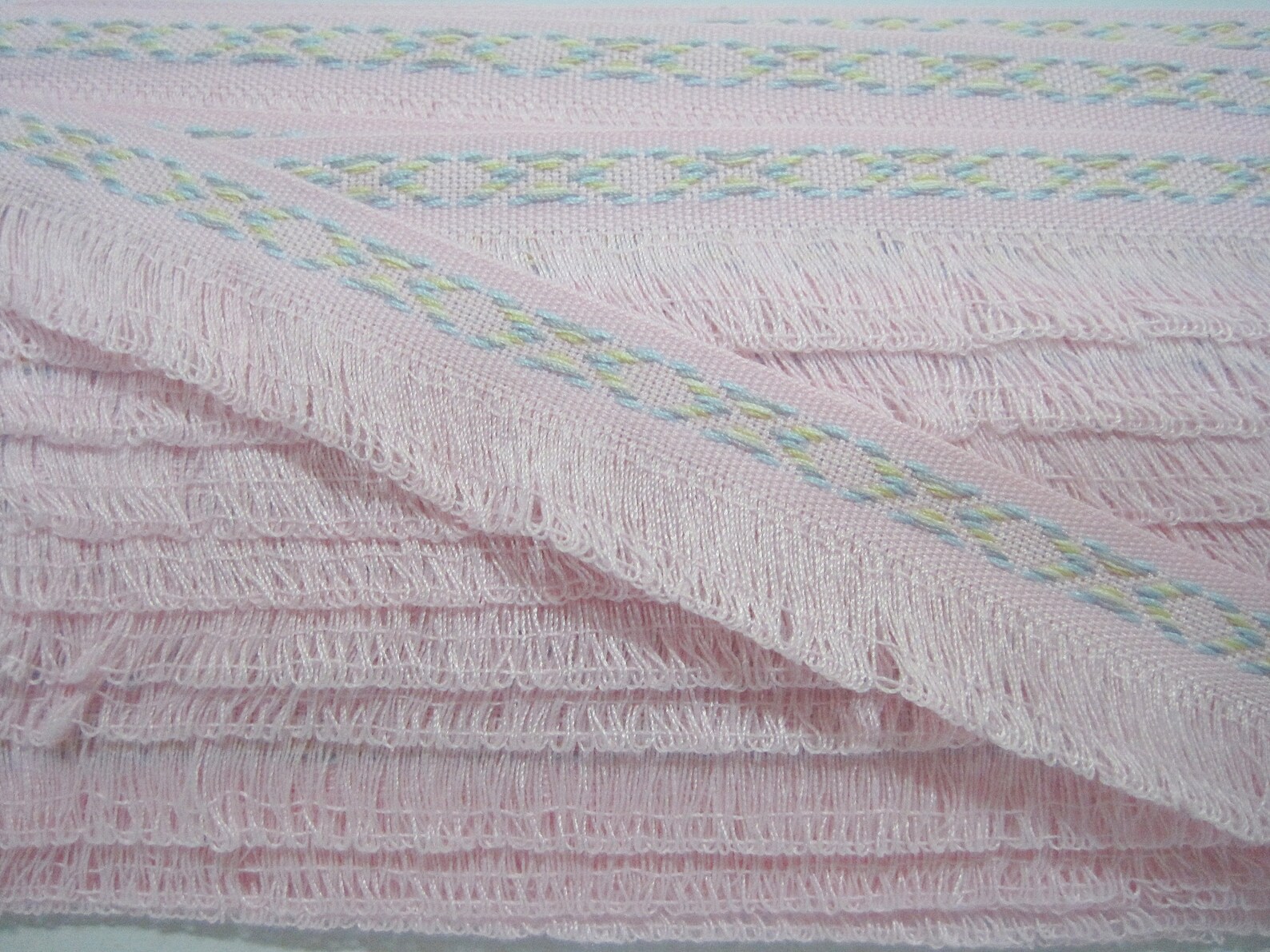 5 Yards Soft Pink Boho Loop Trim Pink Trim Tassel Trim - Etsy