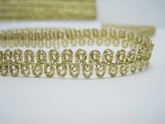 5 Yards 3/8 Light Gold Gimp Braided Trim Gimp Braid | Etsy