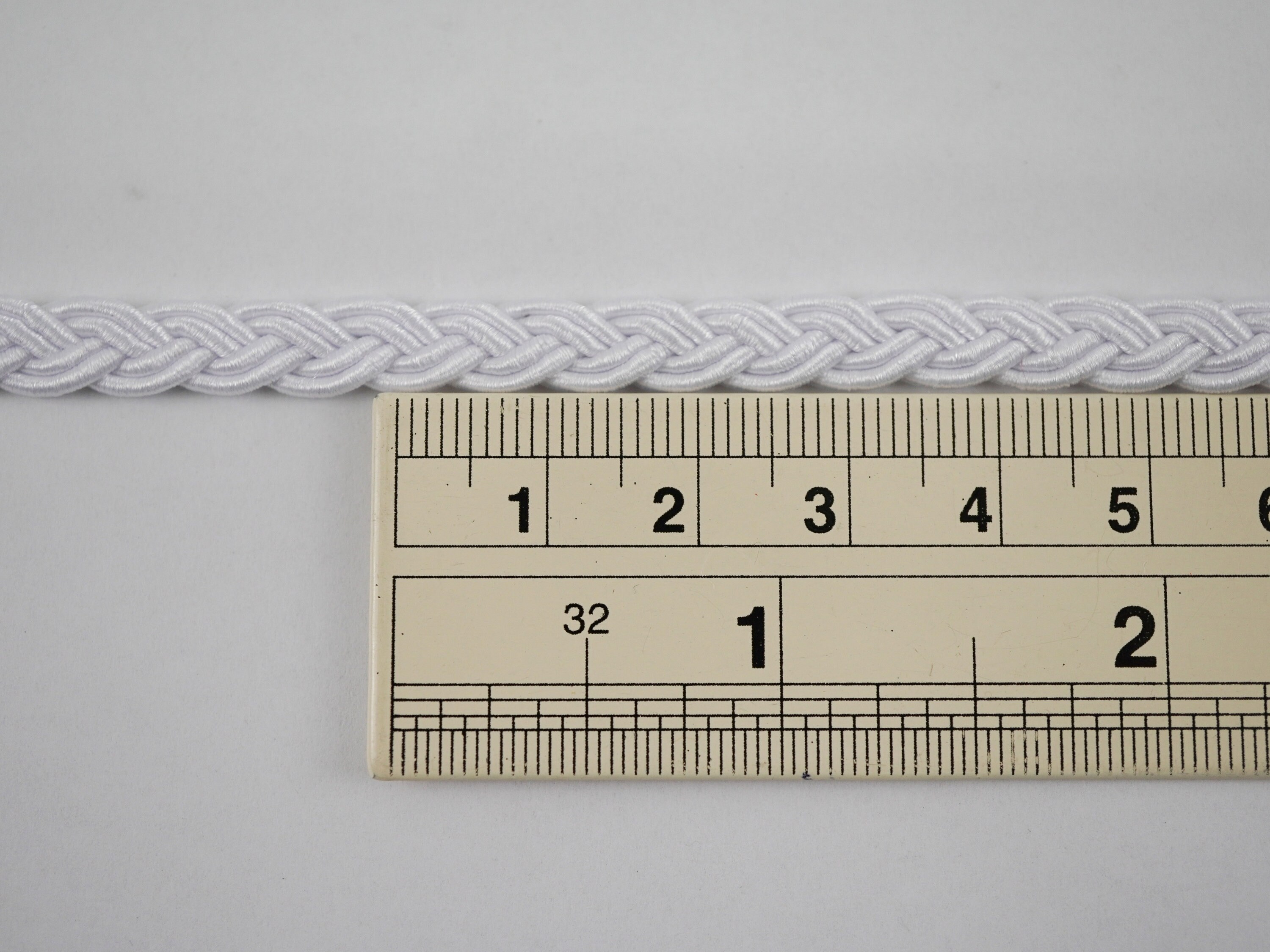 5 Yards 1/4 White Braided Cord White Cord Flat Braided - Etsy