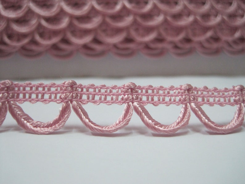 5 Yards Pink Loop Trim Loop Trim Braided Trim Button | Etsy