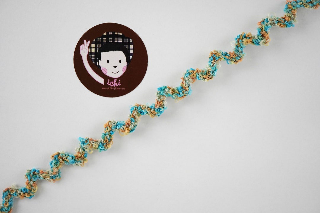 5 Yards Multicolored Rick Rack, Rick Rack, Zig Zag, Rick Rack Trim ...