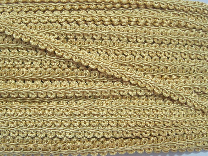 5 Yards 3/8 Gold Gimp Braided Trim Gimp Braid Braided | Etsy