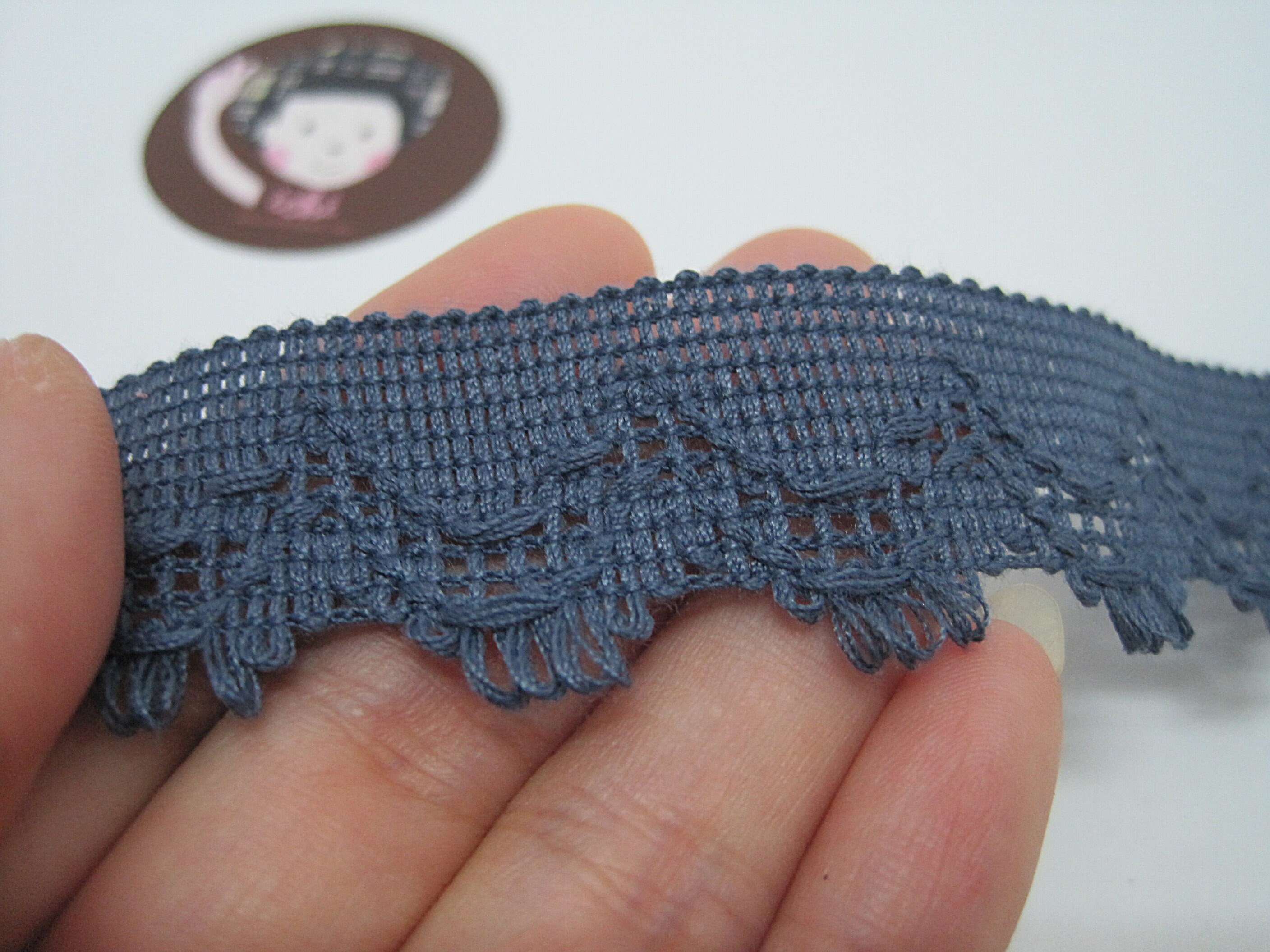 5 Yd 1 Midnight Blue Lace Trim Lace Trim Crochet Lace | Etsy