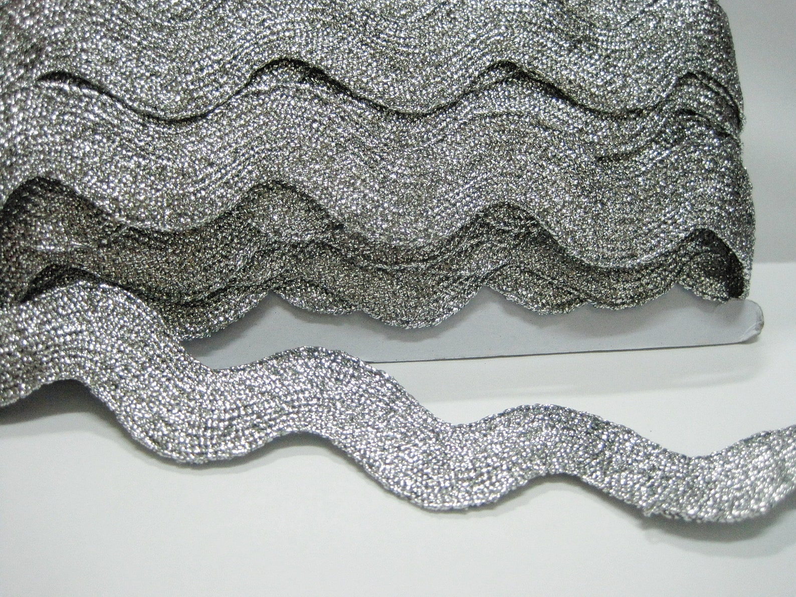5 Yards Silver Jumbo Metallic Rick Rack Trim Metallic Rick - Etsy