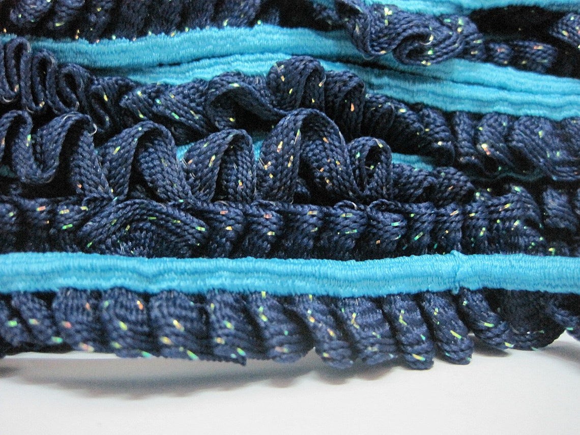 5 yards 2 Tone Elastic Trim Ruffle Trim Elastic Trim | Etsy