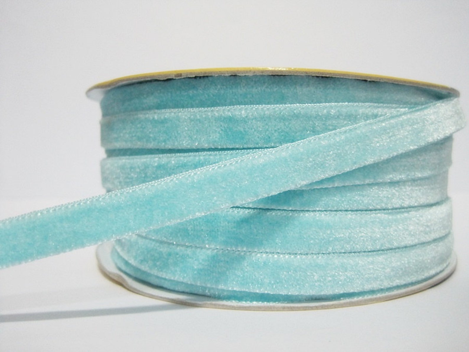 5 Yards 3/8 Baby Blue Velvet Ribbon Blue Ribbon Ribbon | Etsy