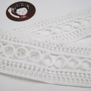 5 Yards White Round Loop Lace, White Lace Trim, Cotton Trim, Loop Trim ...