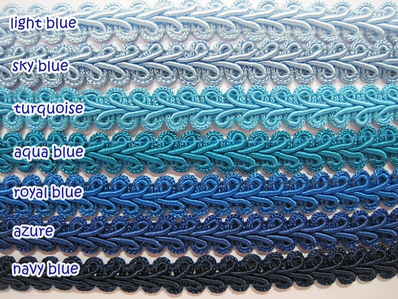 5 Yards 1/2 Navy Blue Gimp Braided Trim Gimp Braid | Etsy