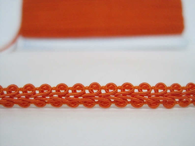 5 Yards 3/16 Orange-red Gimp Braided Trim Gimp Braid - Etsy