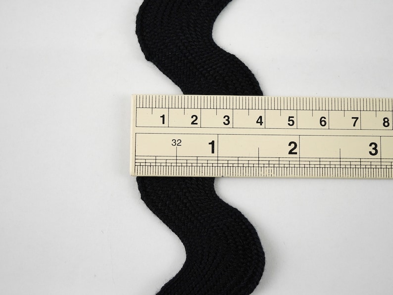 5 Yards Black Jumbo Rick Rack Trim, Black Rick Rack, Rick Rack Trim ...